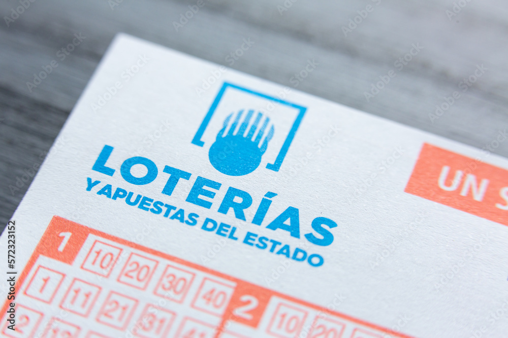 Santander, Spain - February 15, 2023: Detail of a Loteria Primitiva ...