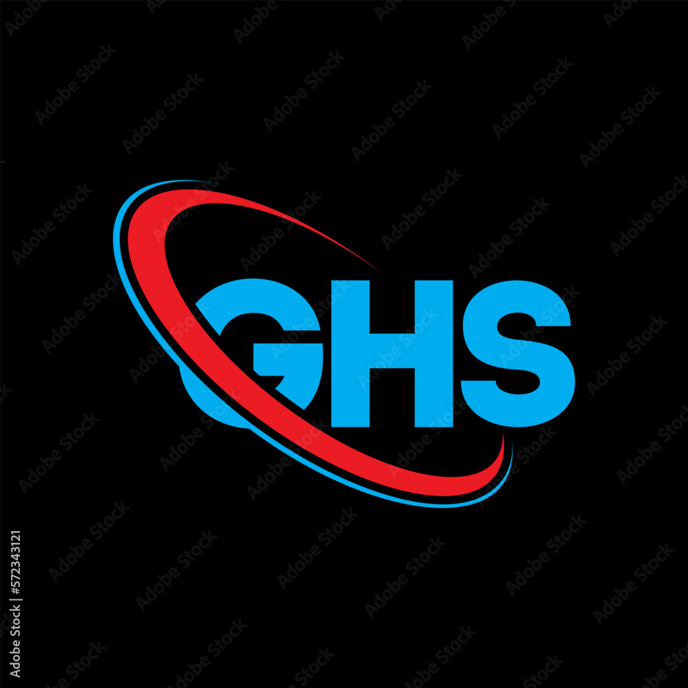 GHS logo. GHS letter. GHS letter logo design. Initials GHS logo linked ...