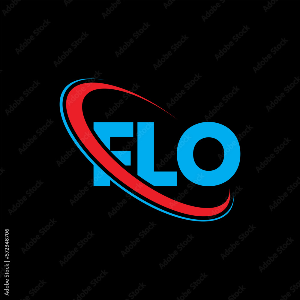 Vetor de FLO logo. FLO letter. FLO letter logo design. Initials FLO ...