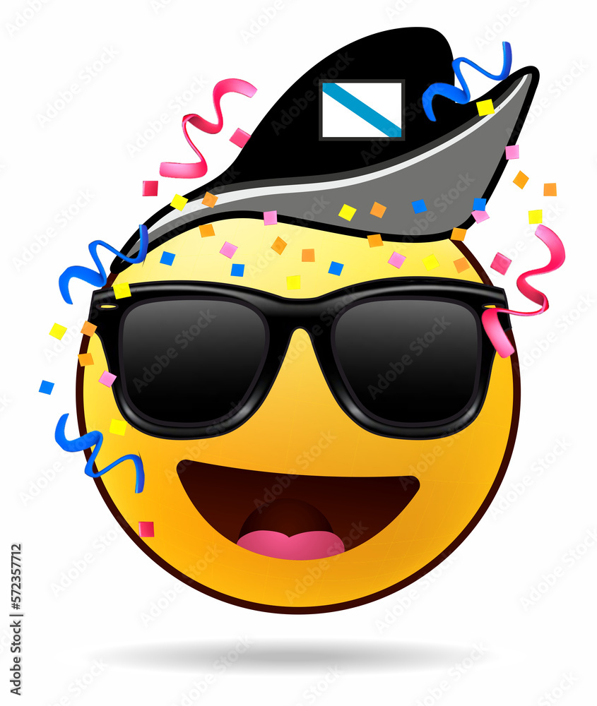 SPANISH REGION EMOTICON ISOLATED ON WHITE BACKGROUND Stock Illustration ...