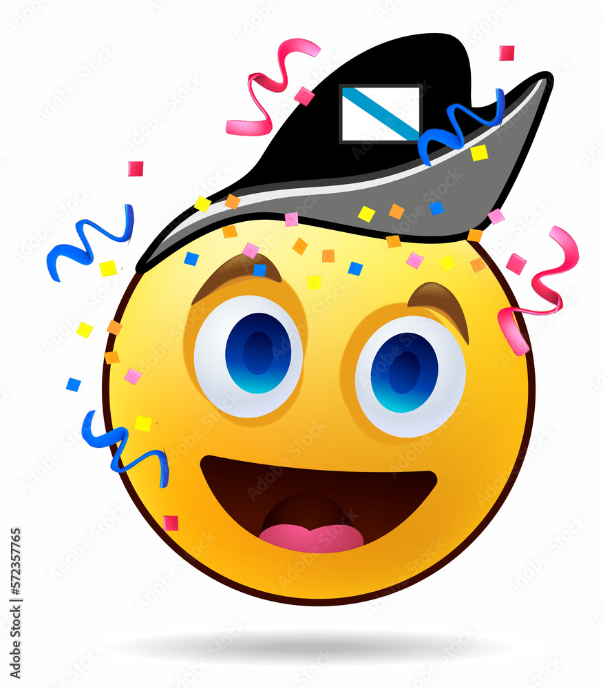 SPANISH REGION EMOTICON ISOLATED ON WHITE BACKGROUND Stock Illustration ...