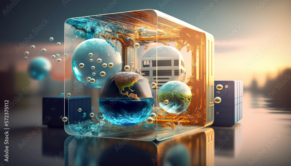 Storage of goods in a logistics warehouse. Goods stored in a shelving ...