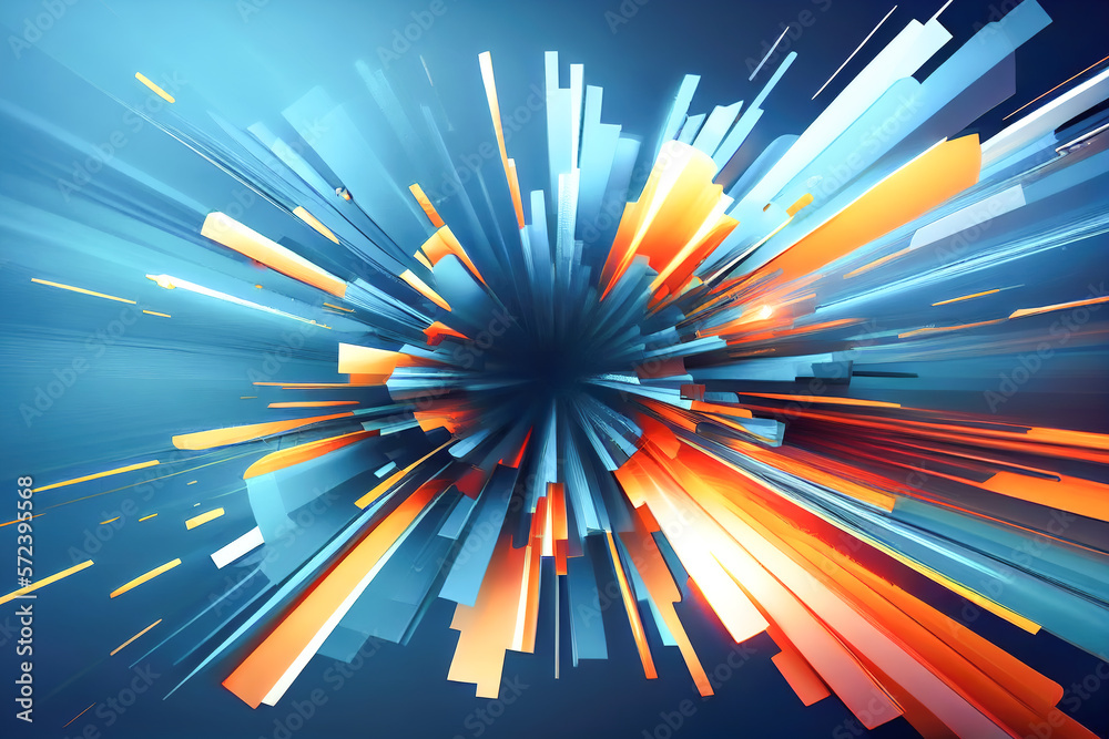 Dynamic abstract background. motion animation. Generative AI Stock Illustration | Adobe Stock