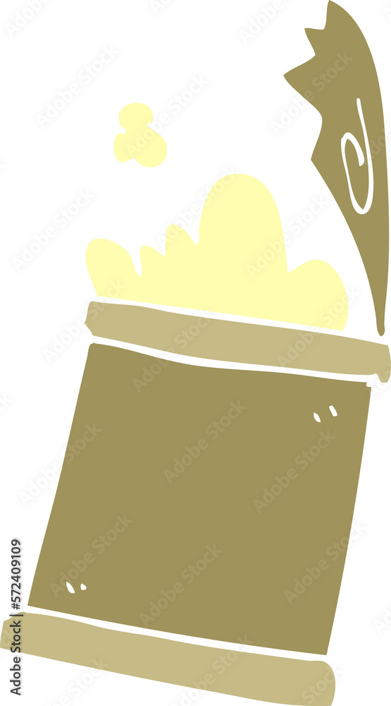 cartoon doodle open can of food Stock Illustration | Adobe Stock
