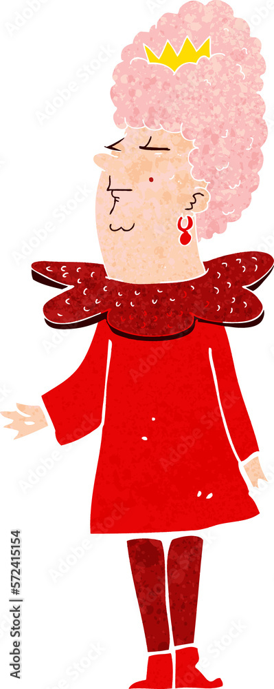 cartoon queen Stock Illustration | Adobe Stock
