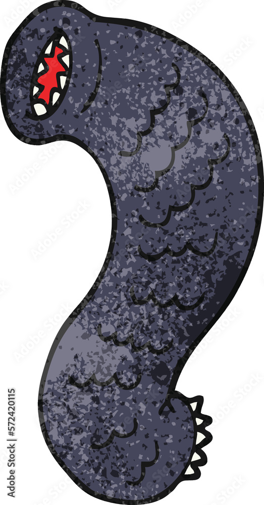 cartoon doodle hungry leech Stock Illustration | Adobe Stock