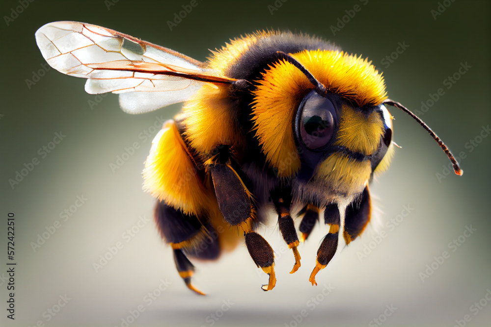 Flugakrobatin mit pelzigem Körper: Die Hummel im Detail - Generative Ai ...