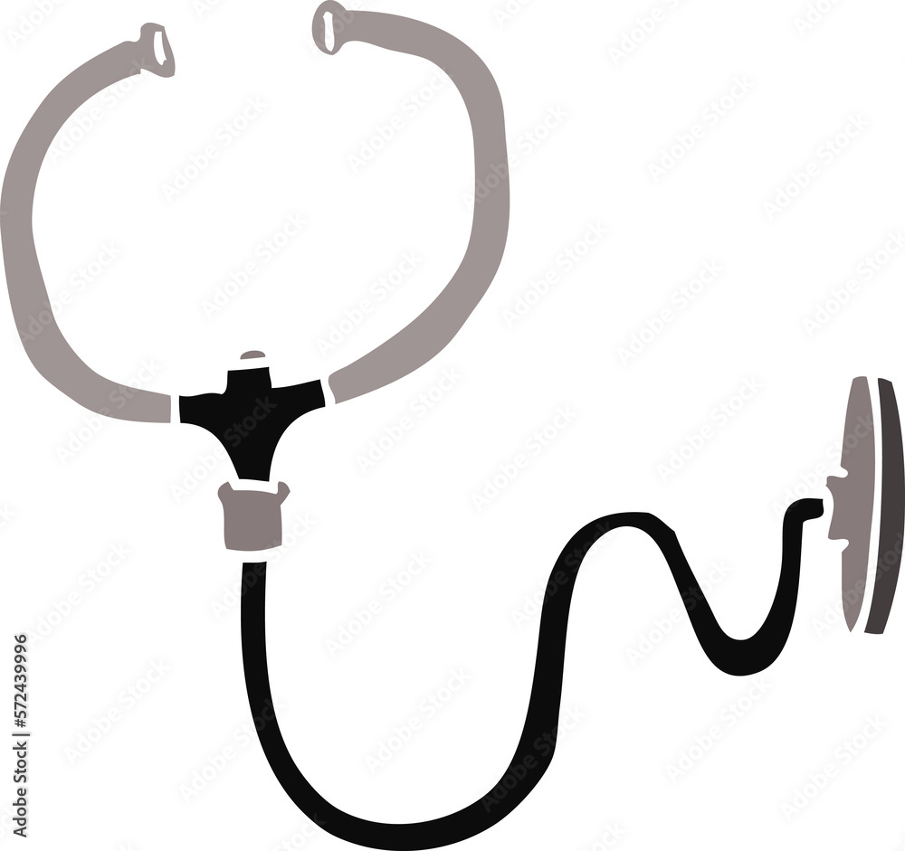 cartoon doodle stethoscope Stock Illustration | Adobe Stock