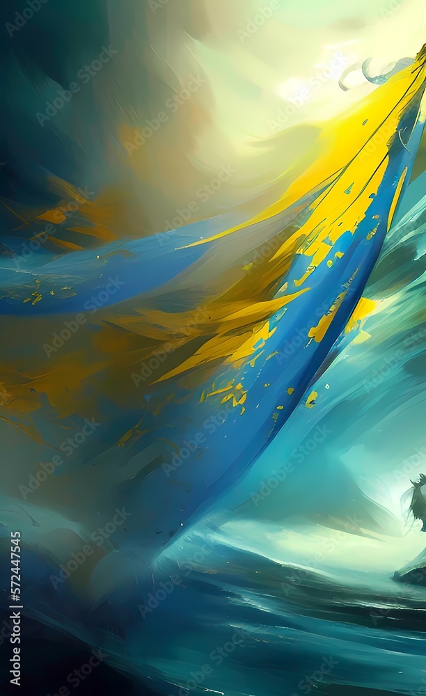 Ukraine theme abstract background. Ukraine theme background. Blue and ...