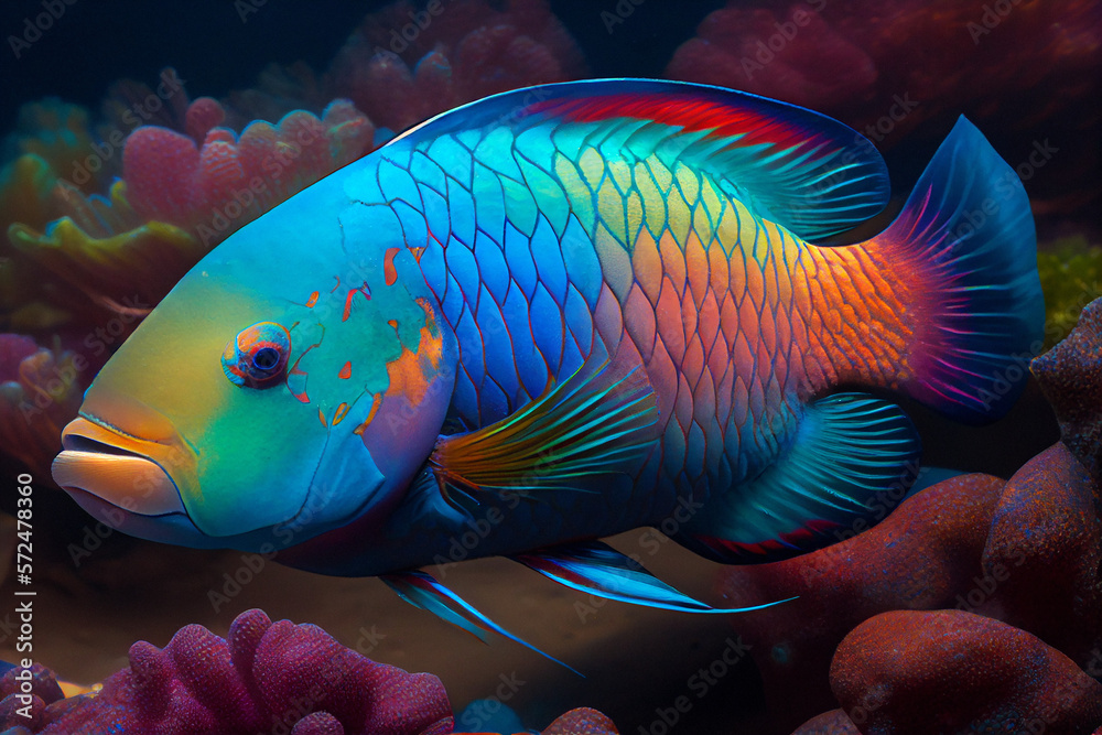 Rainbow Parrotfish Range