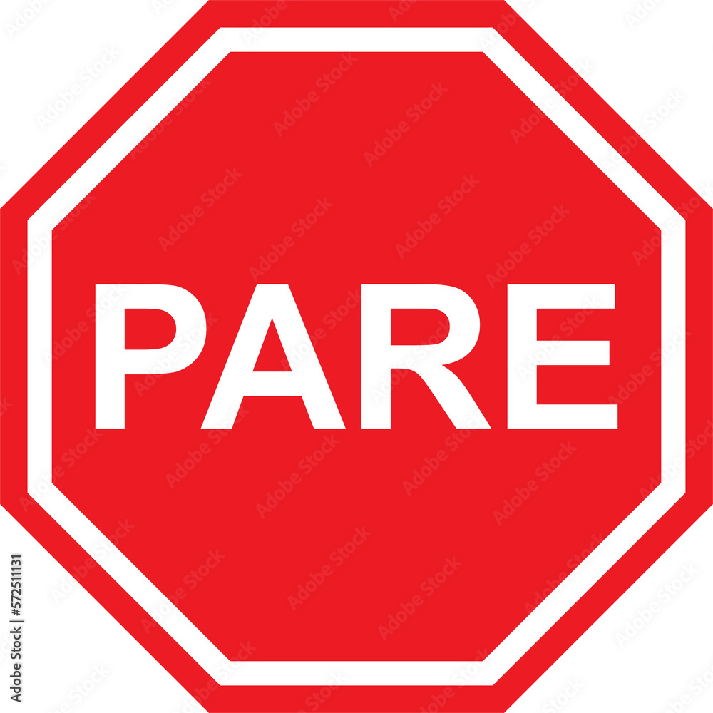 Pare traffic sign icon for graphic design, logo, website, social media ...