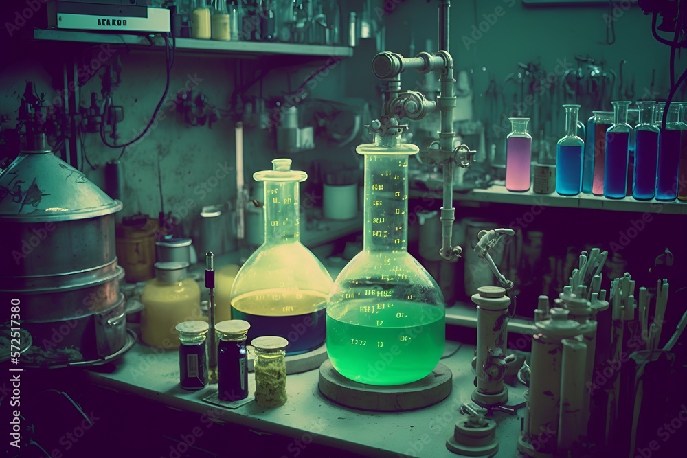 organic chemistry lab Stock Illustration | Adobe Stock