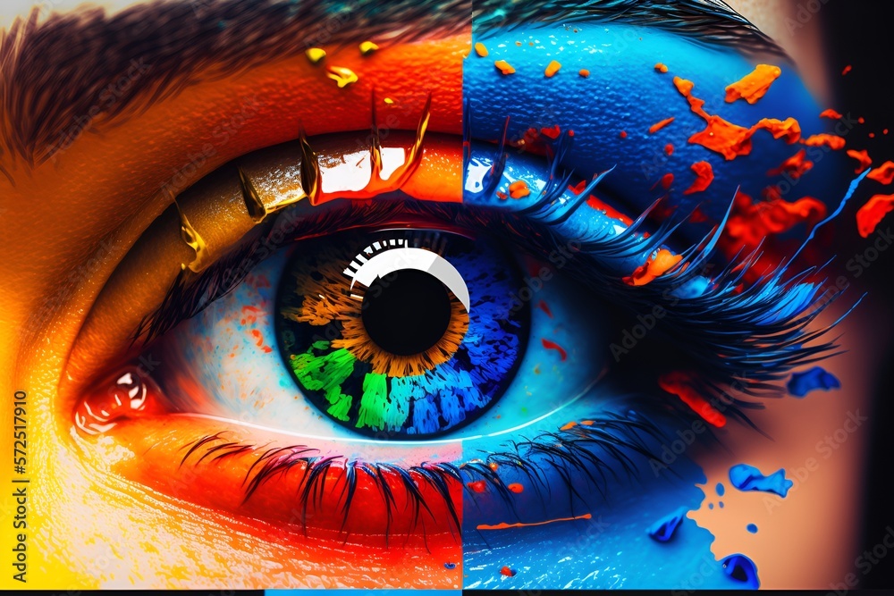 High Contrast Human Eye (Red Eyes, Blue Eyes, Green Eyes, Brown Eyes ...