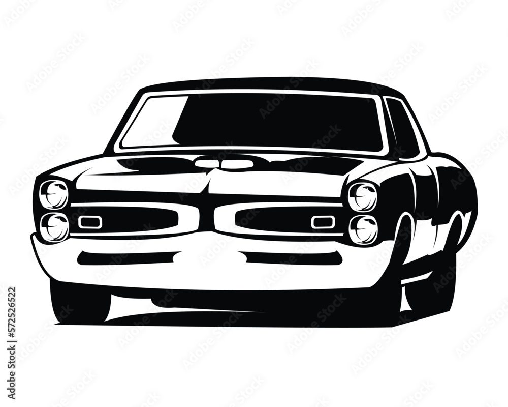 1969 Pontiac GTO Judge isolated white background side view. best for ...