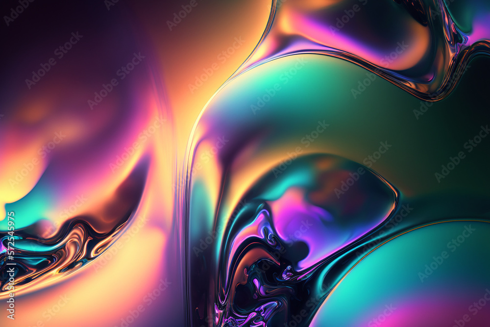 digital art graphic design iridescent glassy gradient texture. colorful ...