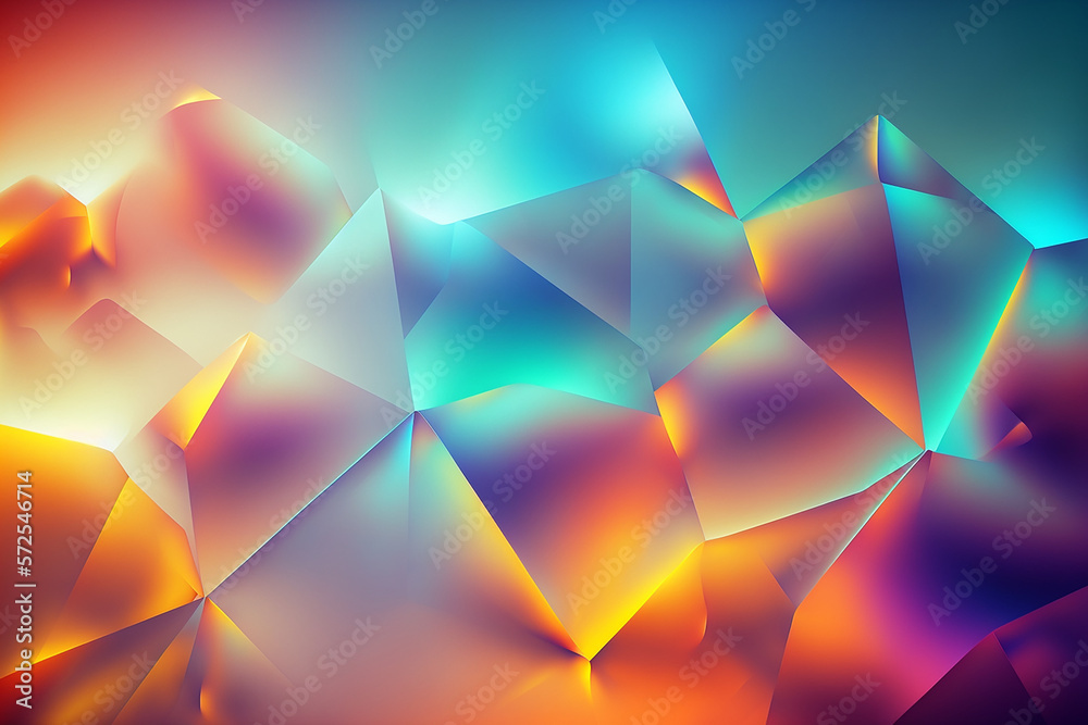 digital art graphic design. Beautiful iridescent glassy gradient ...
