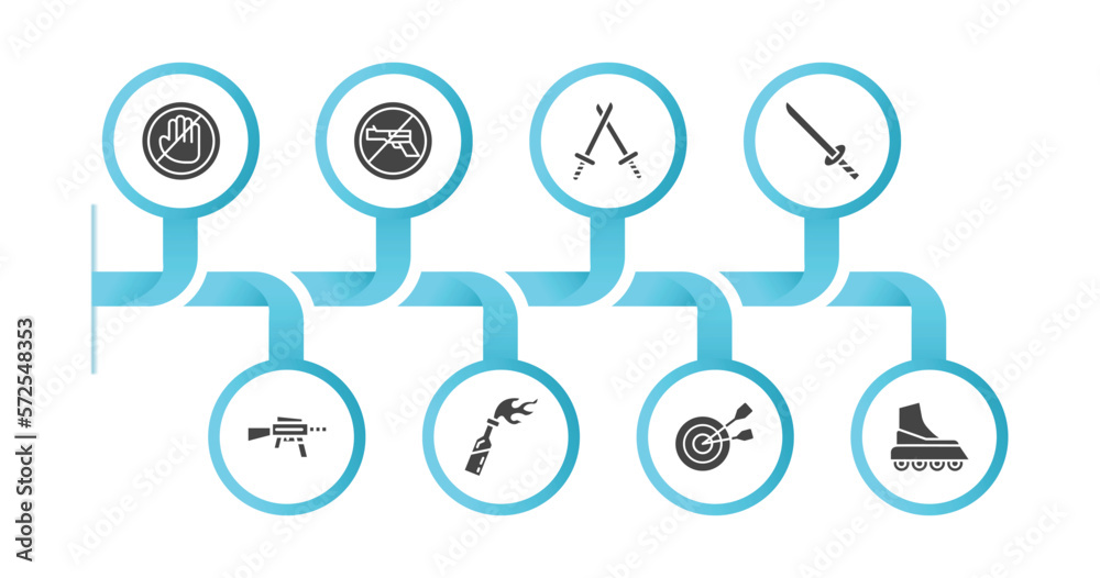 editable filled icons with infographic template. infographic for ...