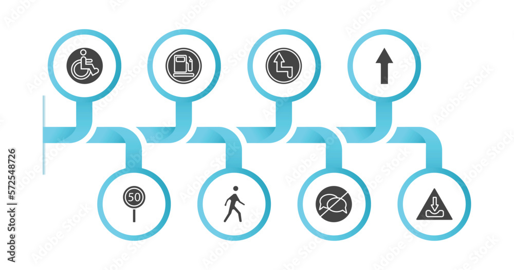 editable filled icons with infographic template. infographic for ...