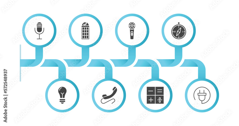 editable filled icons with infographic template. infographic for ...