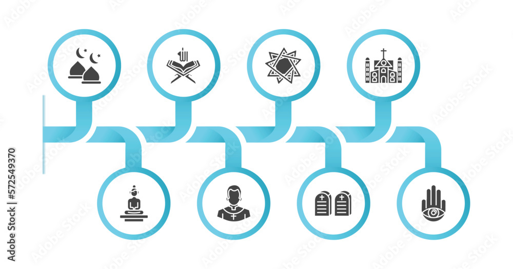 editable filled icons with infographic template. infographic for ...