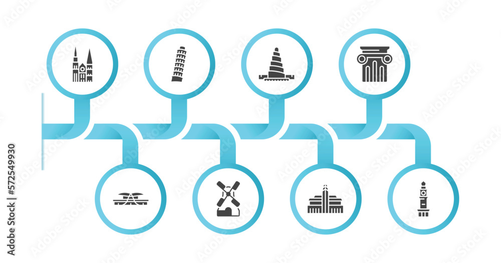 editable filled icons with infographic template. infographic for ...