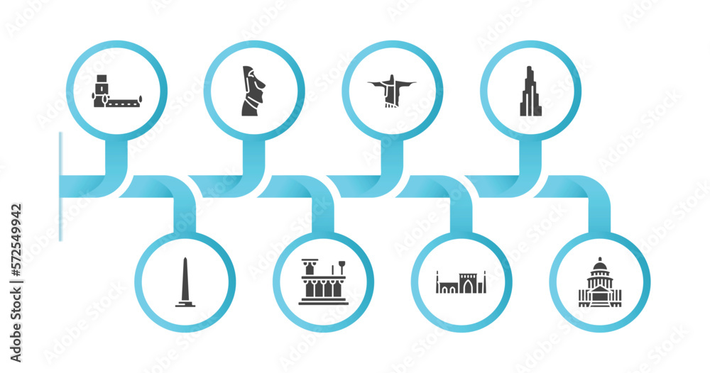 editable filled icons with infographic template. infographic for ...