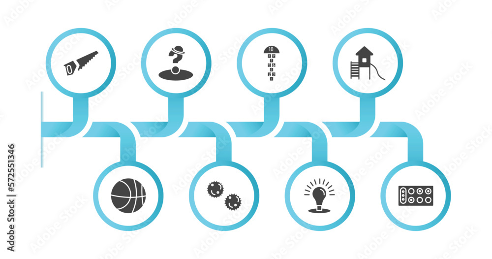 editable filled icons with infographic template. infographic for ...