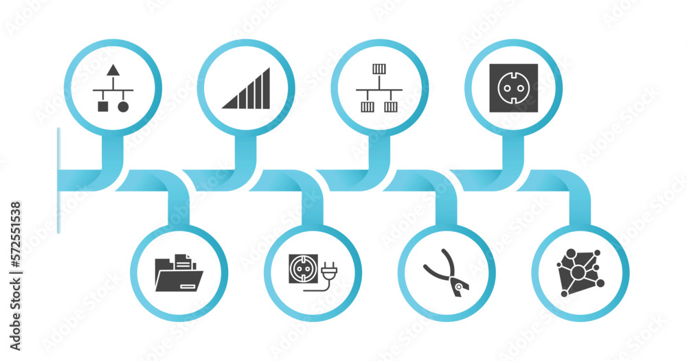editable filled icons with infographic template. infographic for ...