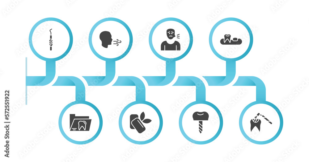 editable filled icons with infographic template. infographic for ...