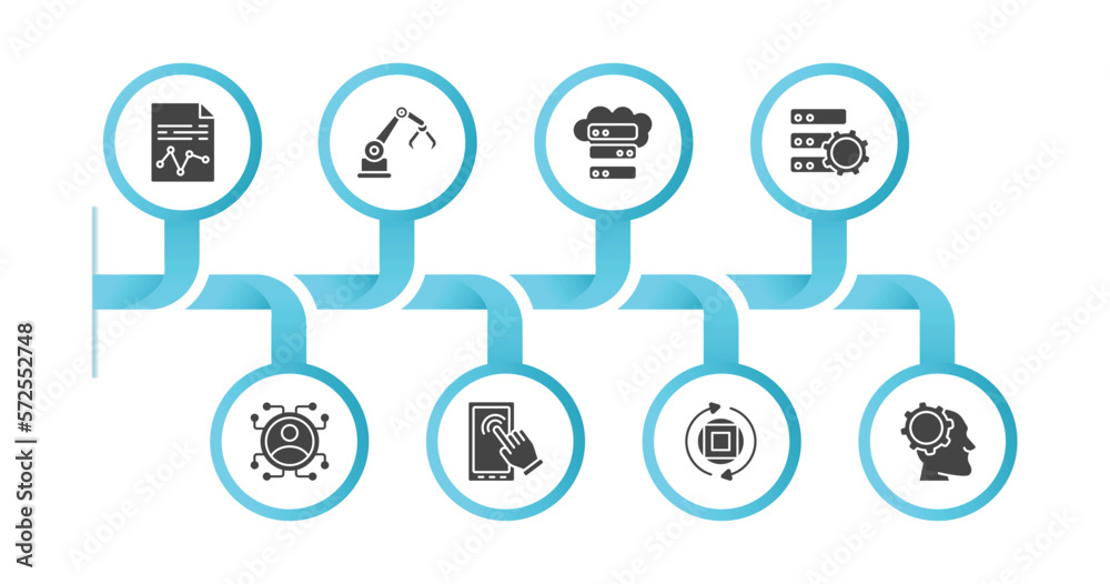 editable filled icons with infographic template. infographic for ...
