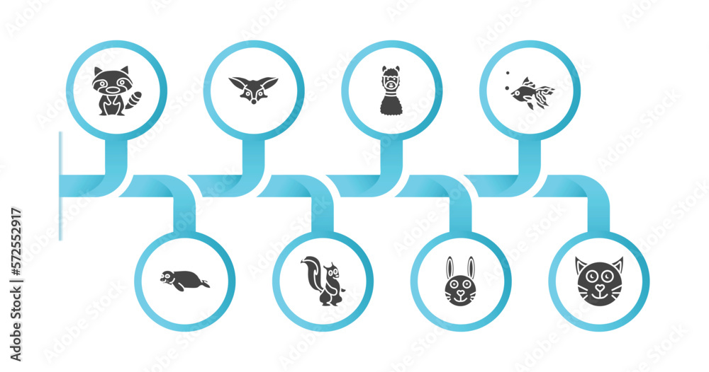 editable filled icons with infographic template. infographic for ...