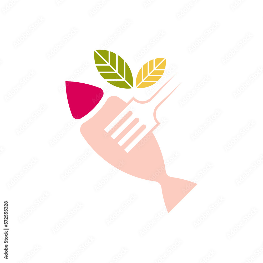 Fresh food logo icon vector. Food logo design concept. Food logo icon ...