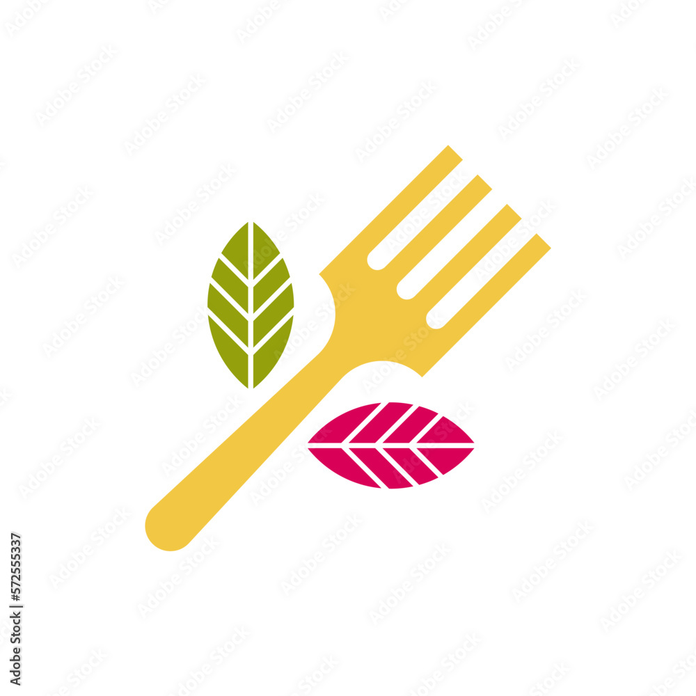 Fresh food logo icon vector. Food logo design concept. Food logo icon ...