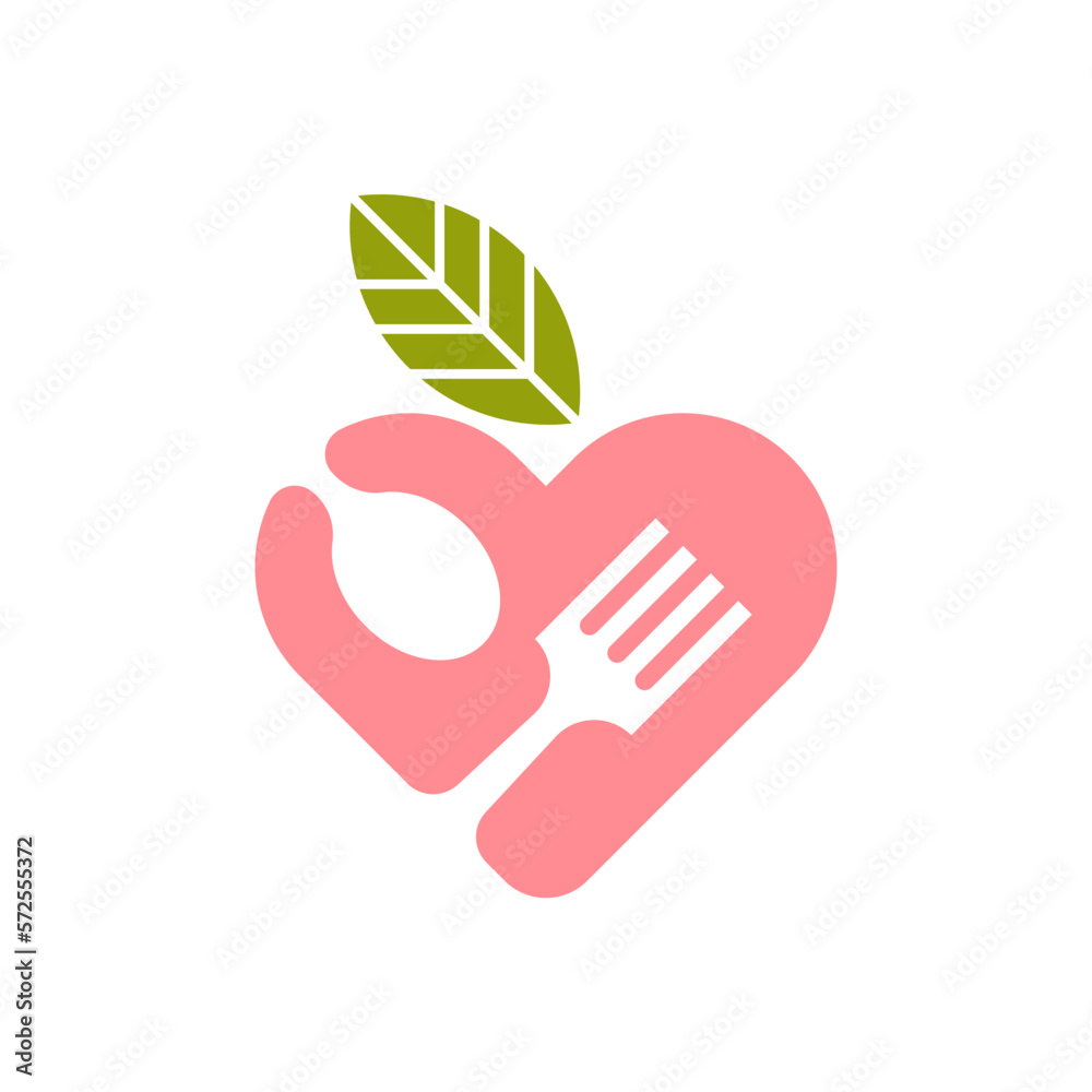Fresh food logo icon vector. Food logo design concept. Food logo icon ...