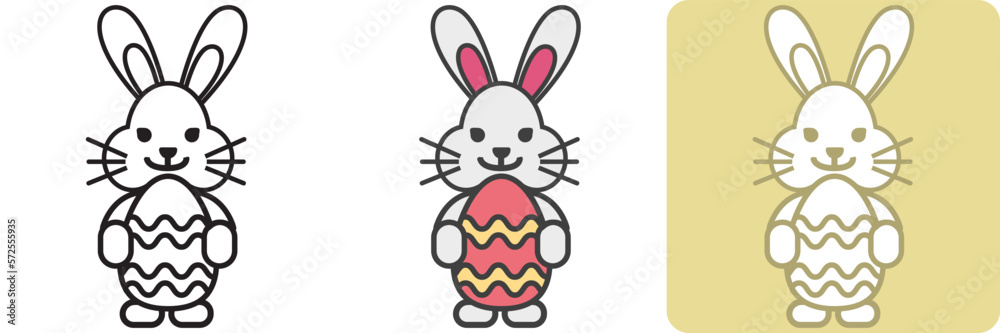 Easter Bunny Icon Collection is a set of cute and playful icons that ...