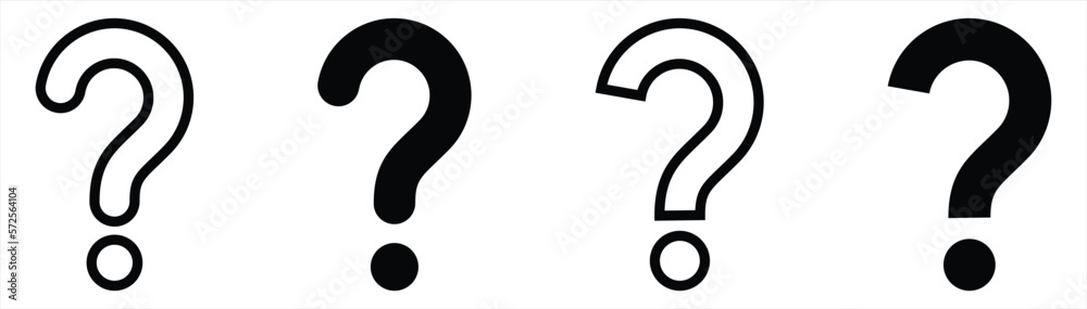 question mark icon set. question mark icon symbol sign collections ...