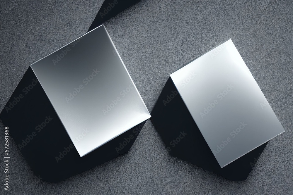 Blank silver metallic candy foil packs for packaging design. 3d ...