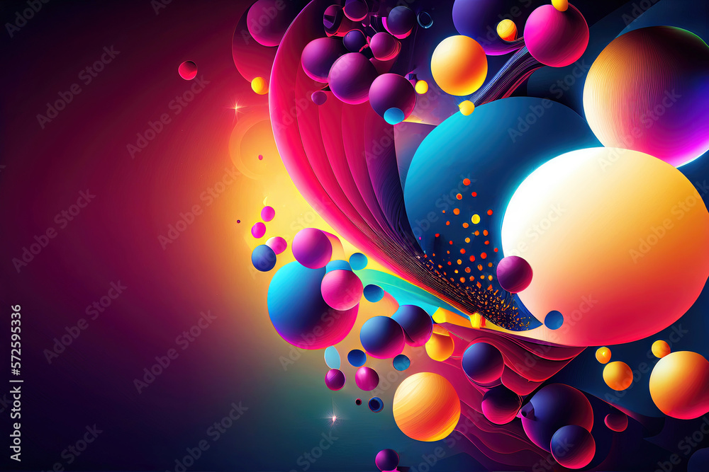 Abstract futuristic colorful background wallpaper design (Generative AI ...