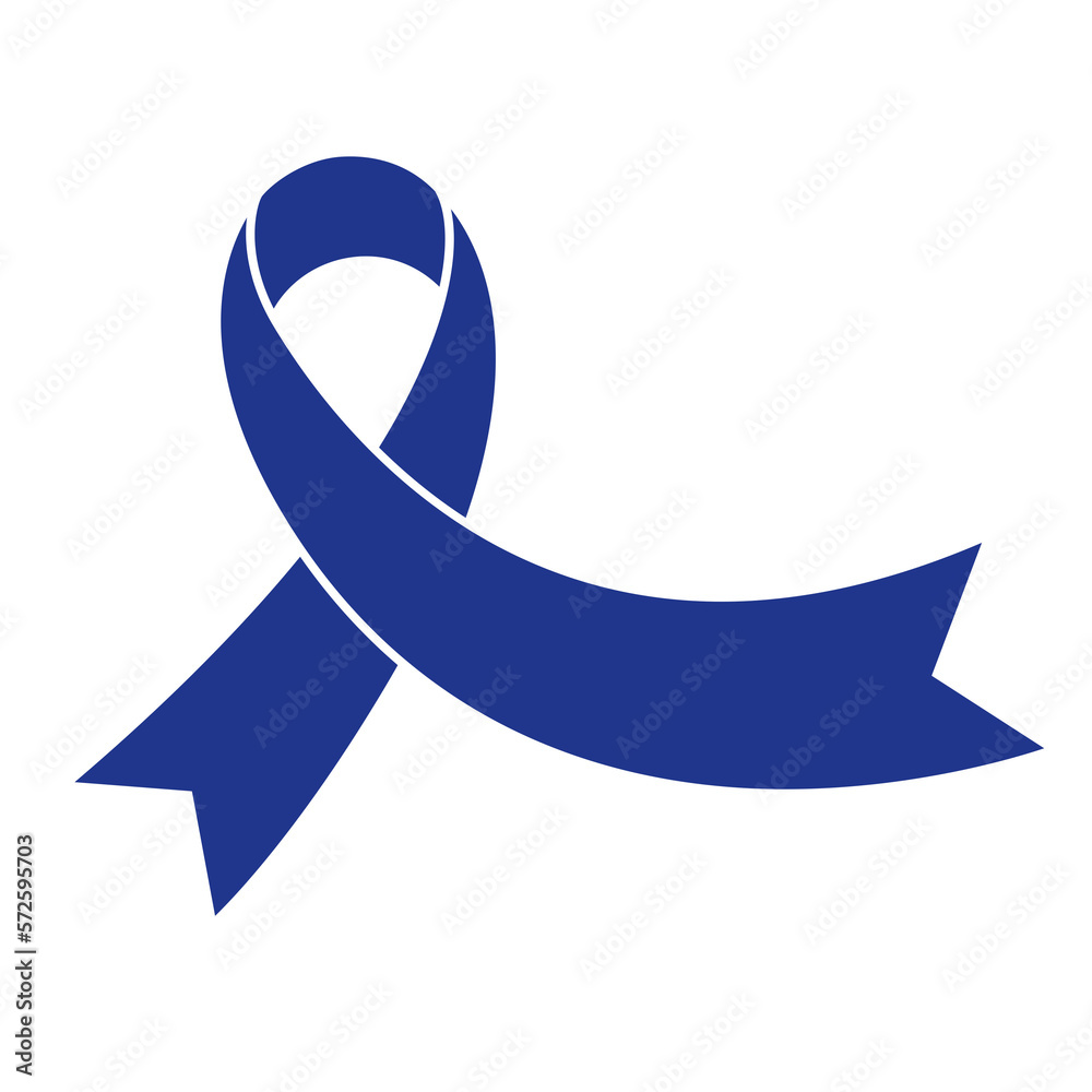 Ribbon of Colorectal Cancer illustration Stock Photo | Adobe Stock