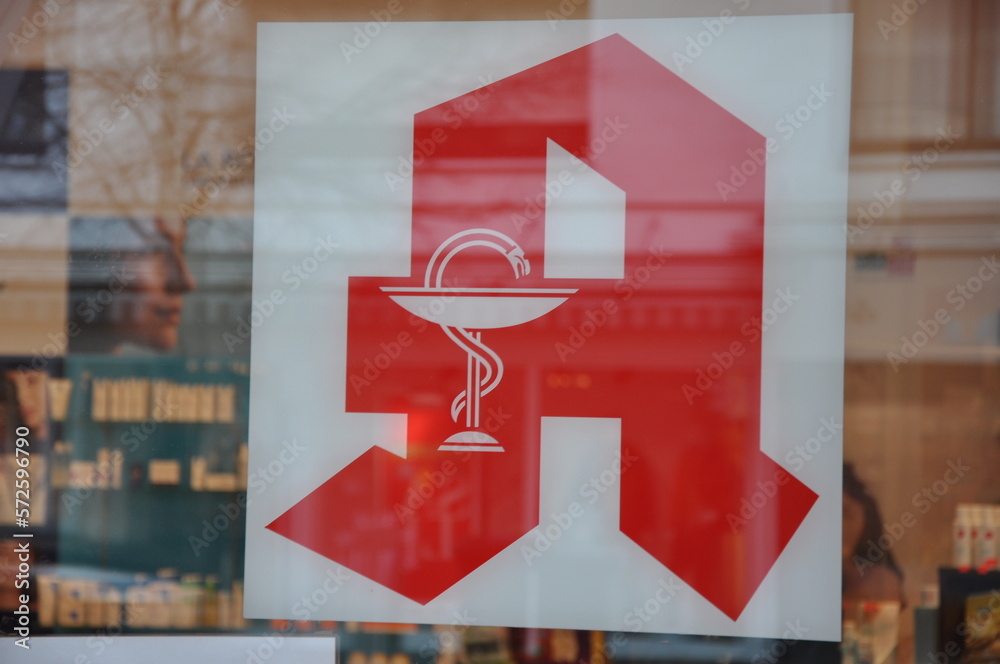 Deutsche Apotheken Logo: Das rote Zeichen für die Gesundheit und den ...