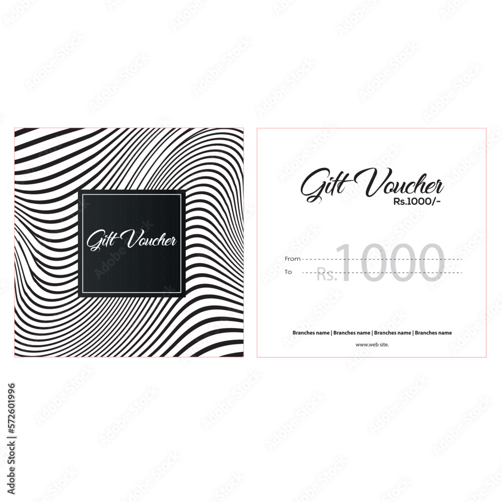 Gift voucher template, colorful modern design background, design coupon ...