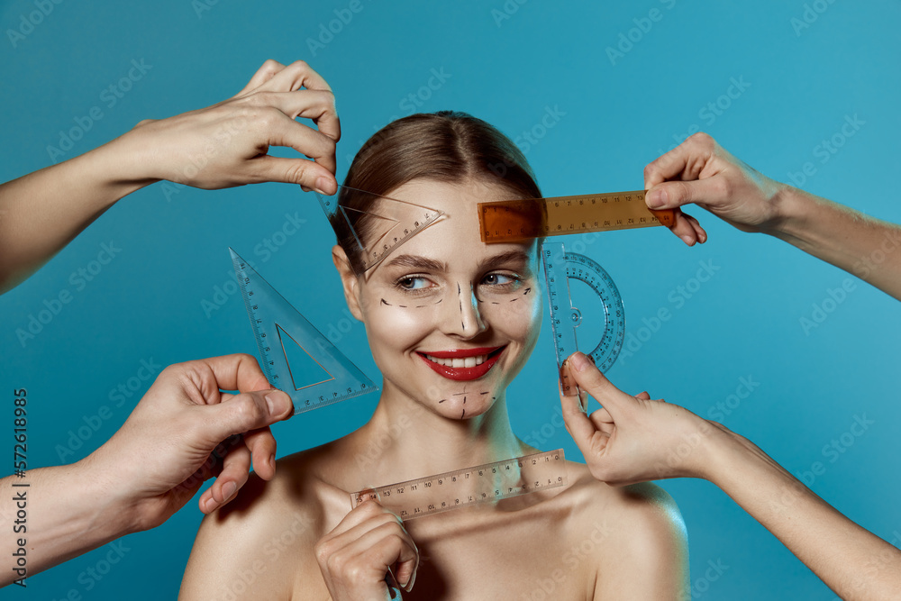 Making beauty, modifying face to make non-surgical or surgical ...