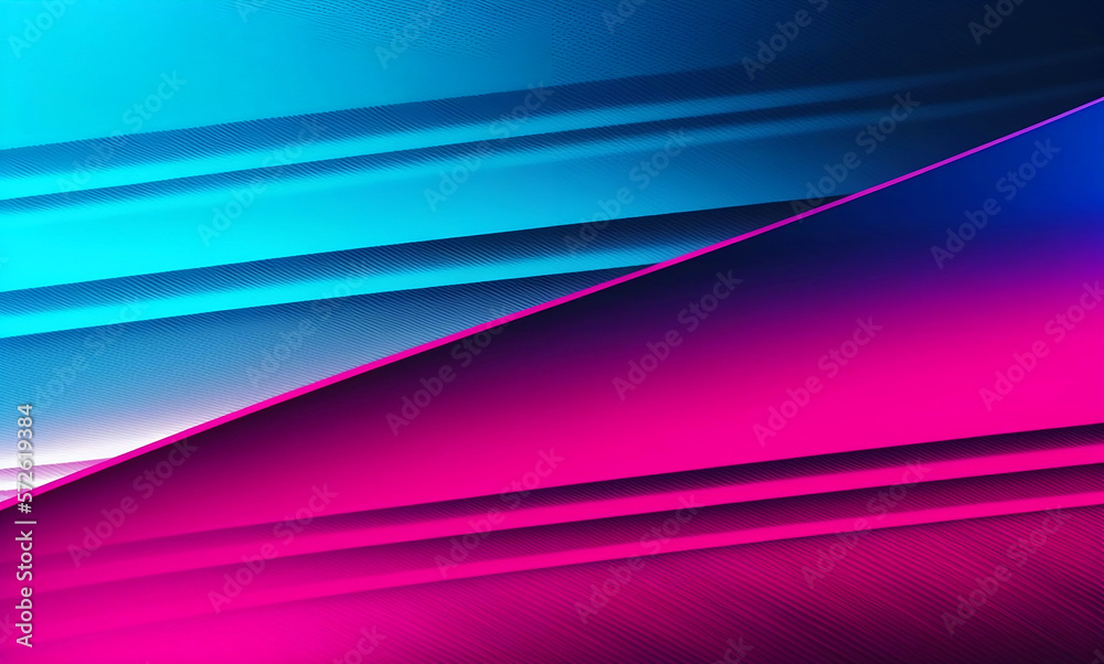 Abstract blue and magenta background, wallpaper of waves, veils texture ...