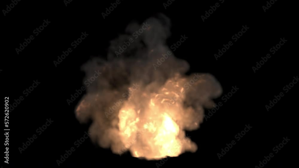 Fiery transitions burning fuel on a transparent background. Fire flame ...