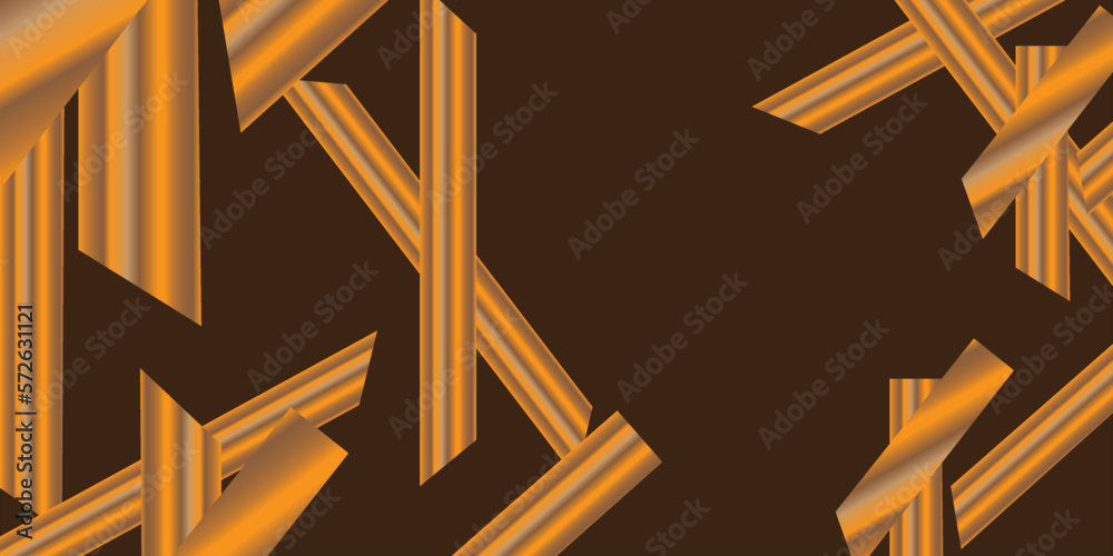 abstract orange background with lines, 3d, illustration, arrows ...