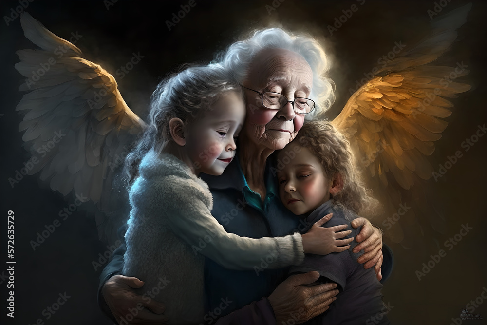 grandchildren, boys and girls, reunite with the guardian grandparents ...