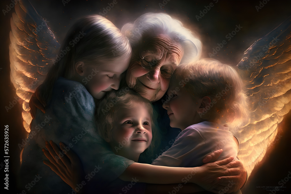 grandchildren, boys and girls, reunite with the guardian grandparents ...