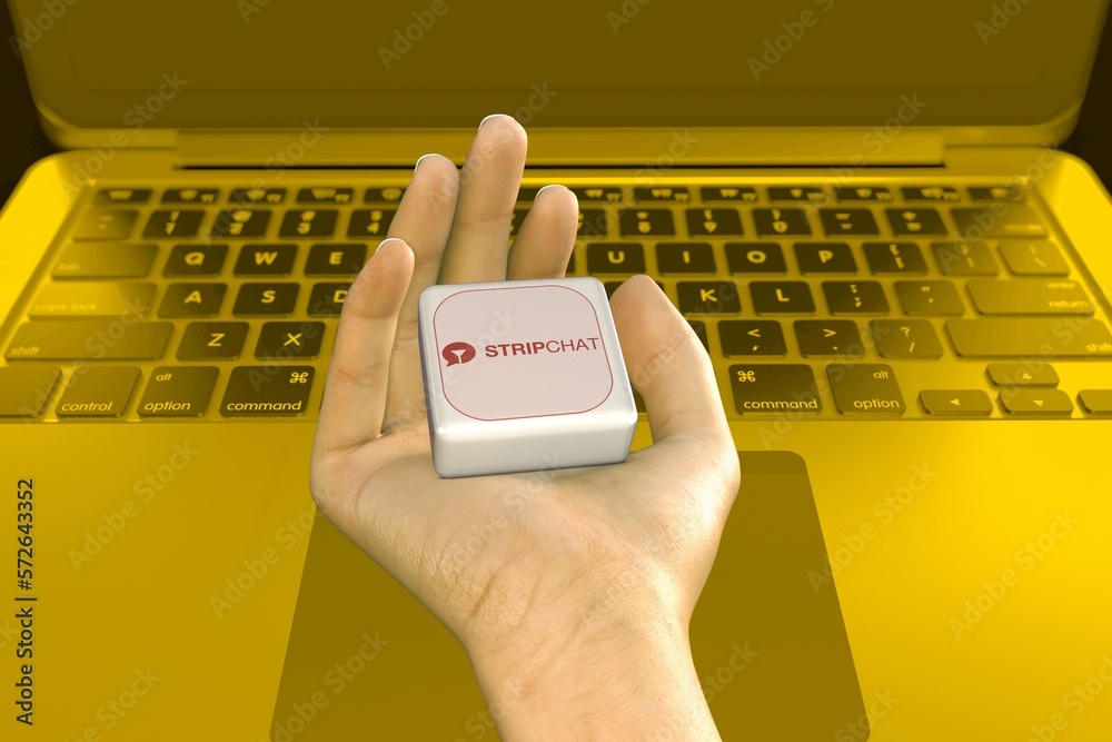 stripchat, social media background Stock Photo | Adobe Stock