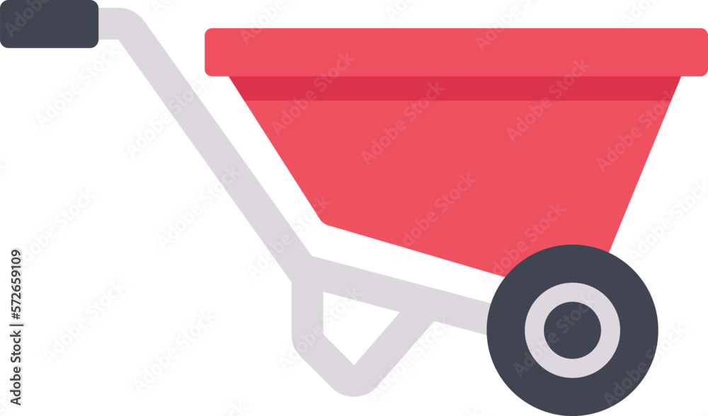 farming wheelbarrow and wheel barrow. Stock Vector | Adobe Stock