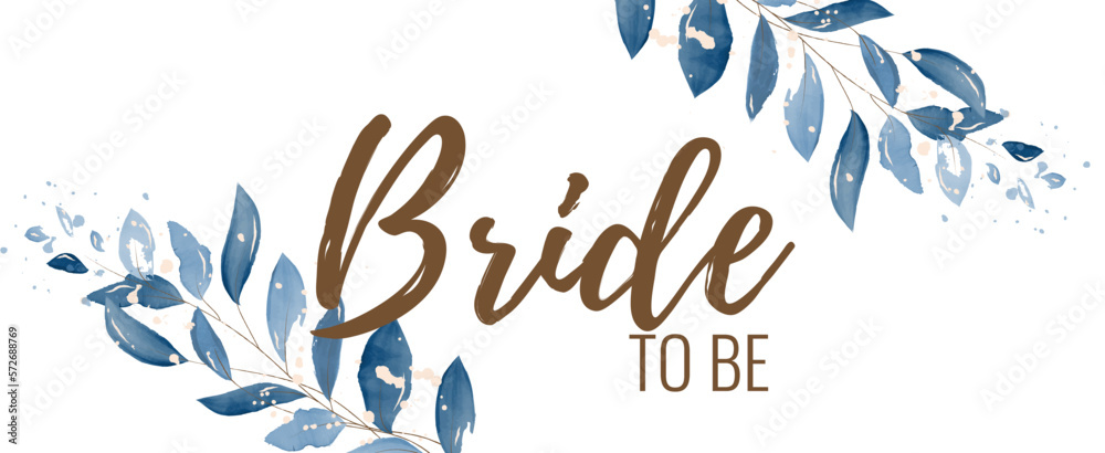 Bride to be bachelorette party vector calligraphy design.hen party or ...